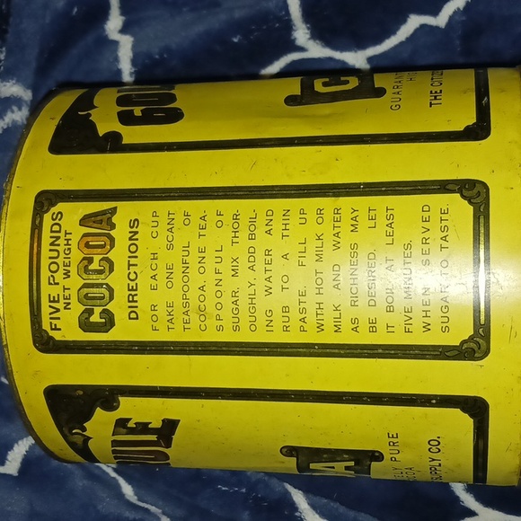 Accents | Vintage Cocoa Can | Poshmark